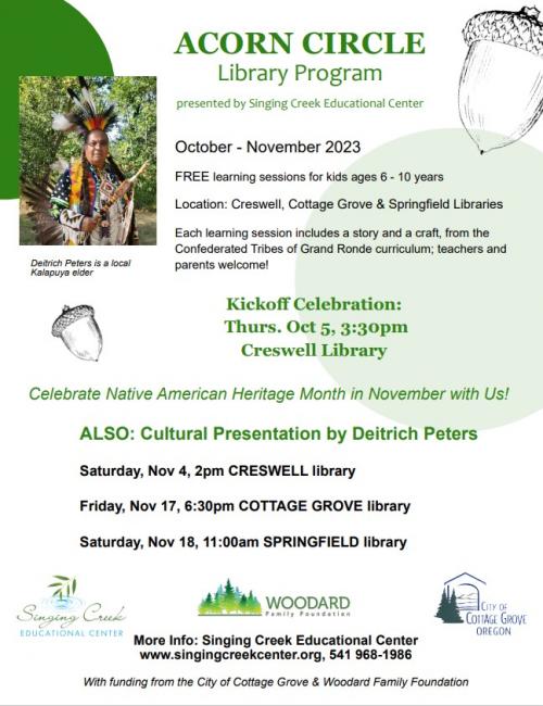 Acorn Circle, presented by Singing Creek Educational Center | Cottage ...